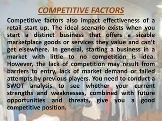 Suggestions regarding choice of location and competition factors | PPT