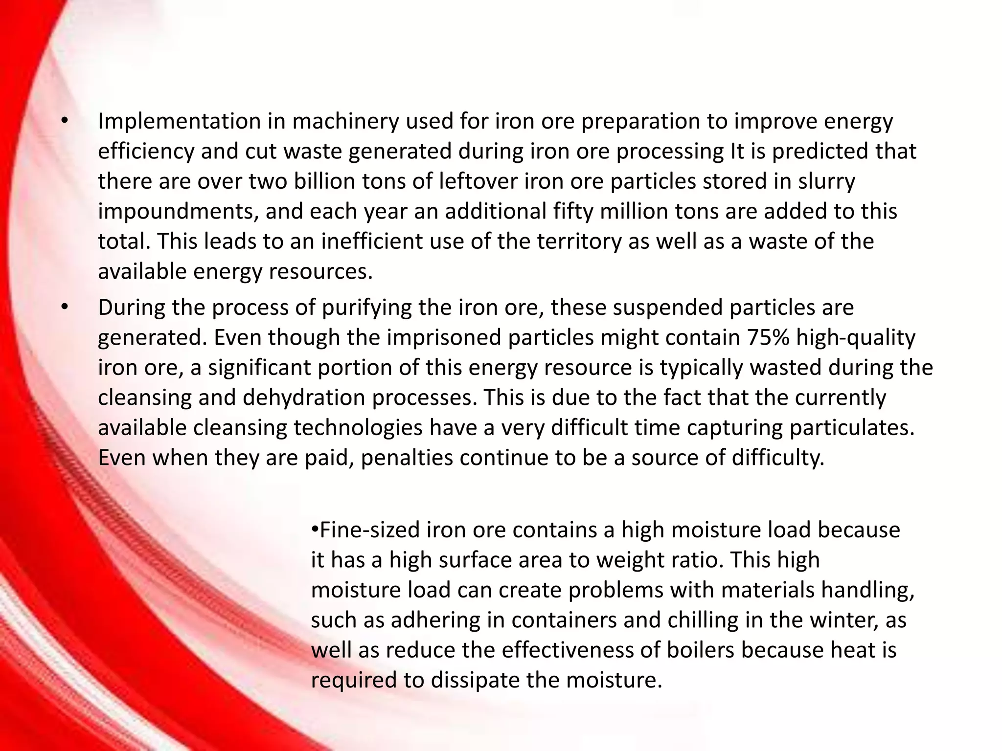 The reduction reaction of iron ore | PPTX