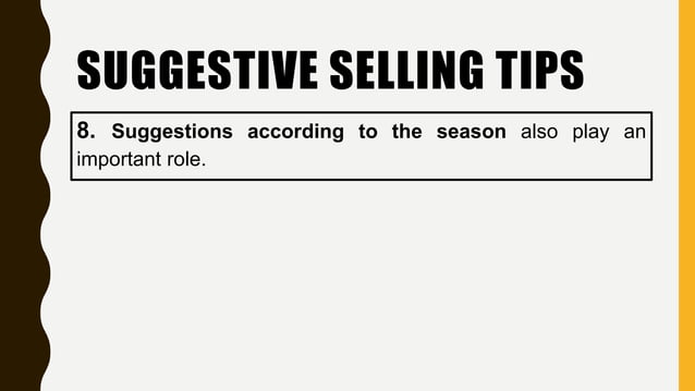 Food and Beverage Services: Suggestive Selling | PPTX | Business ...