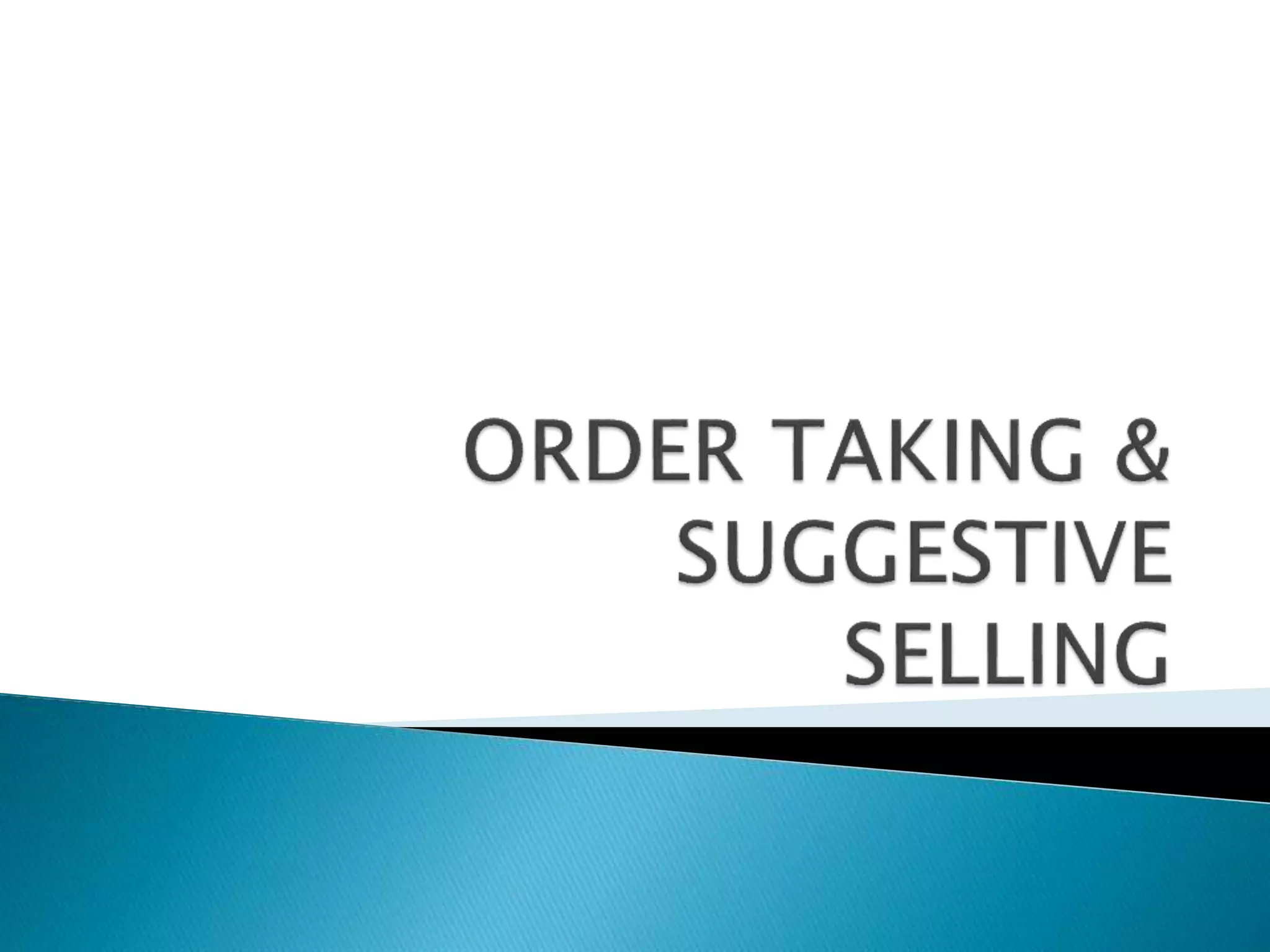 Suggestive selling a | PPTX