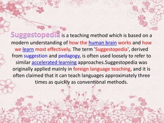 Suggestopedia | PPTX