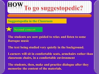 Suggestopedia - Georgi Lozanov - teaching methods | PPT
