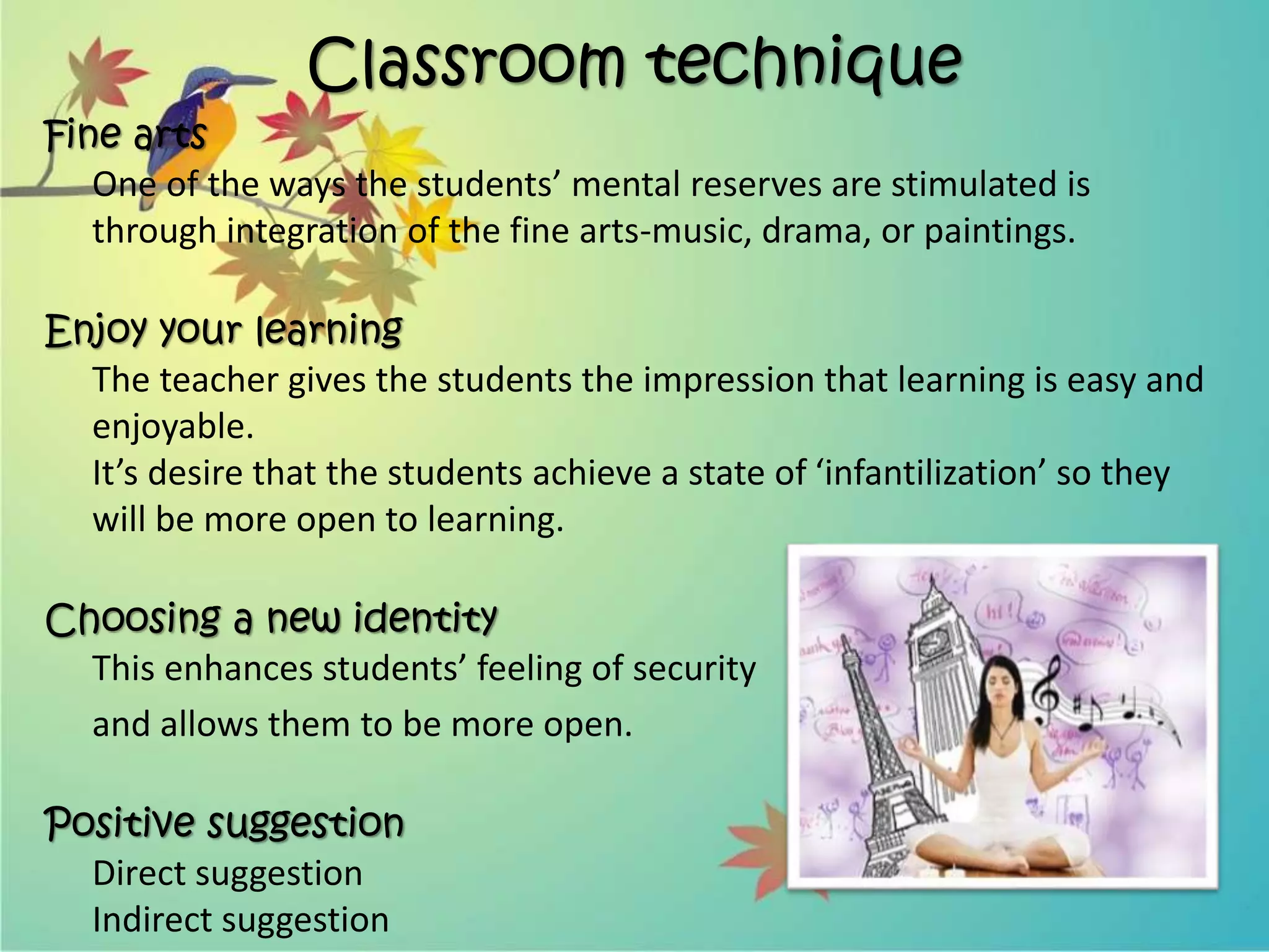 Suggestopedia Method of Teaching | PPTX