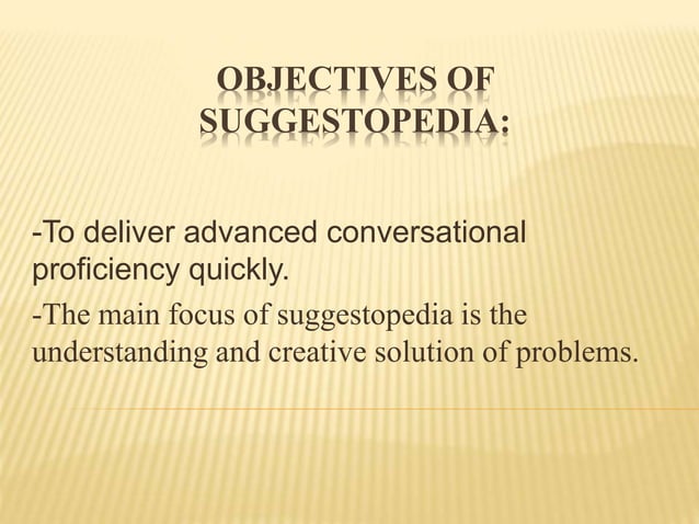 Suggestopedia | PPTX