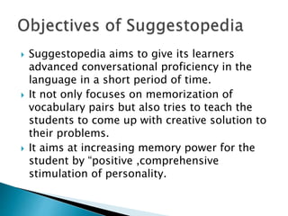 Suggestopedia elt | PPTX