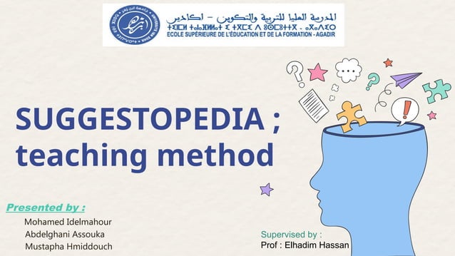 Suggestopedia teaching method ......pptx