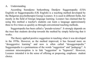 Suggestopedia, power point | PPT