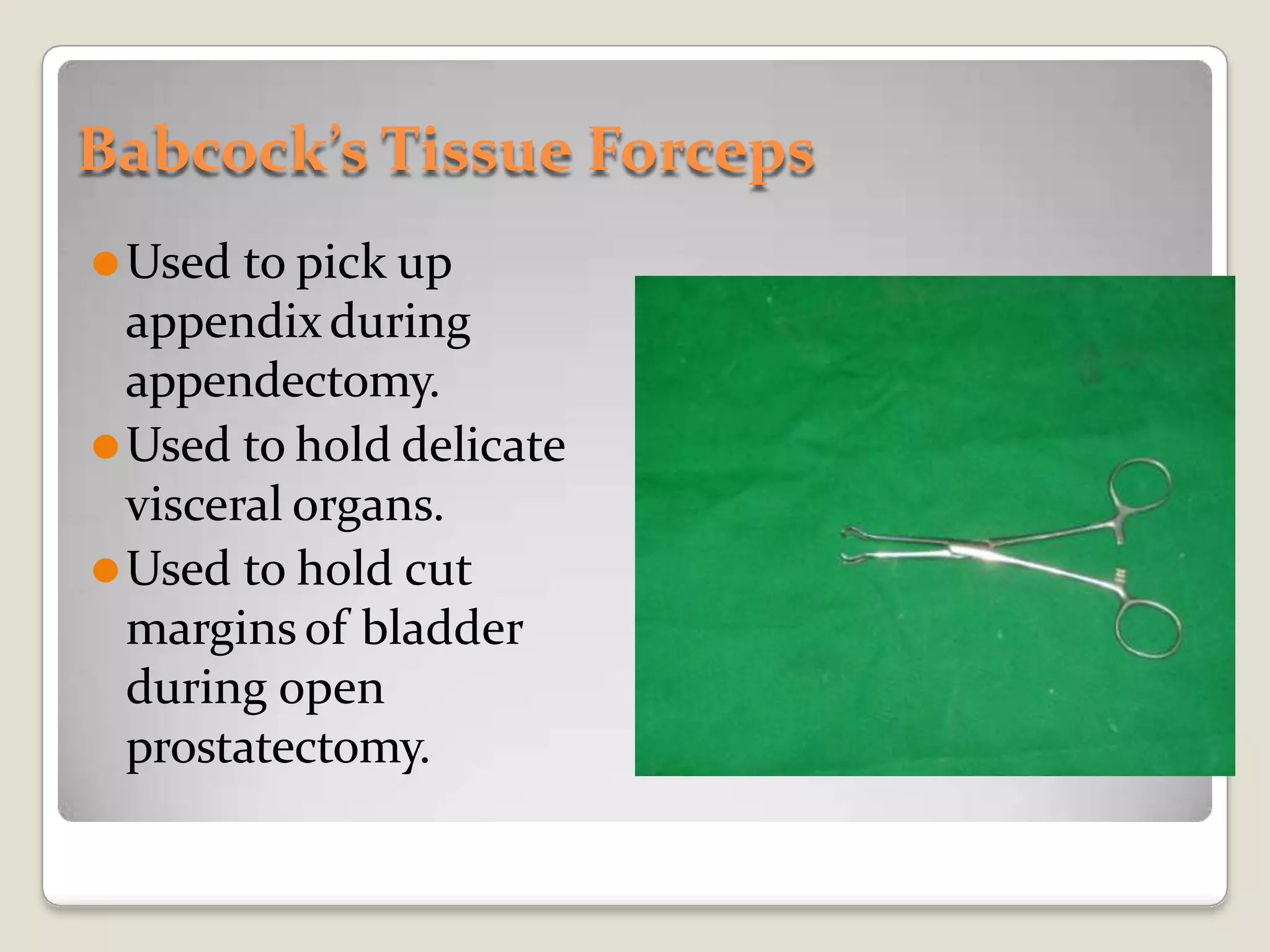 Surgical Instrument (OT Instruments) | PPTX