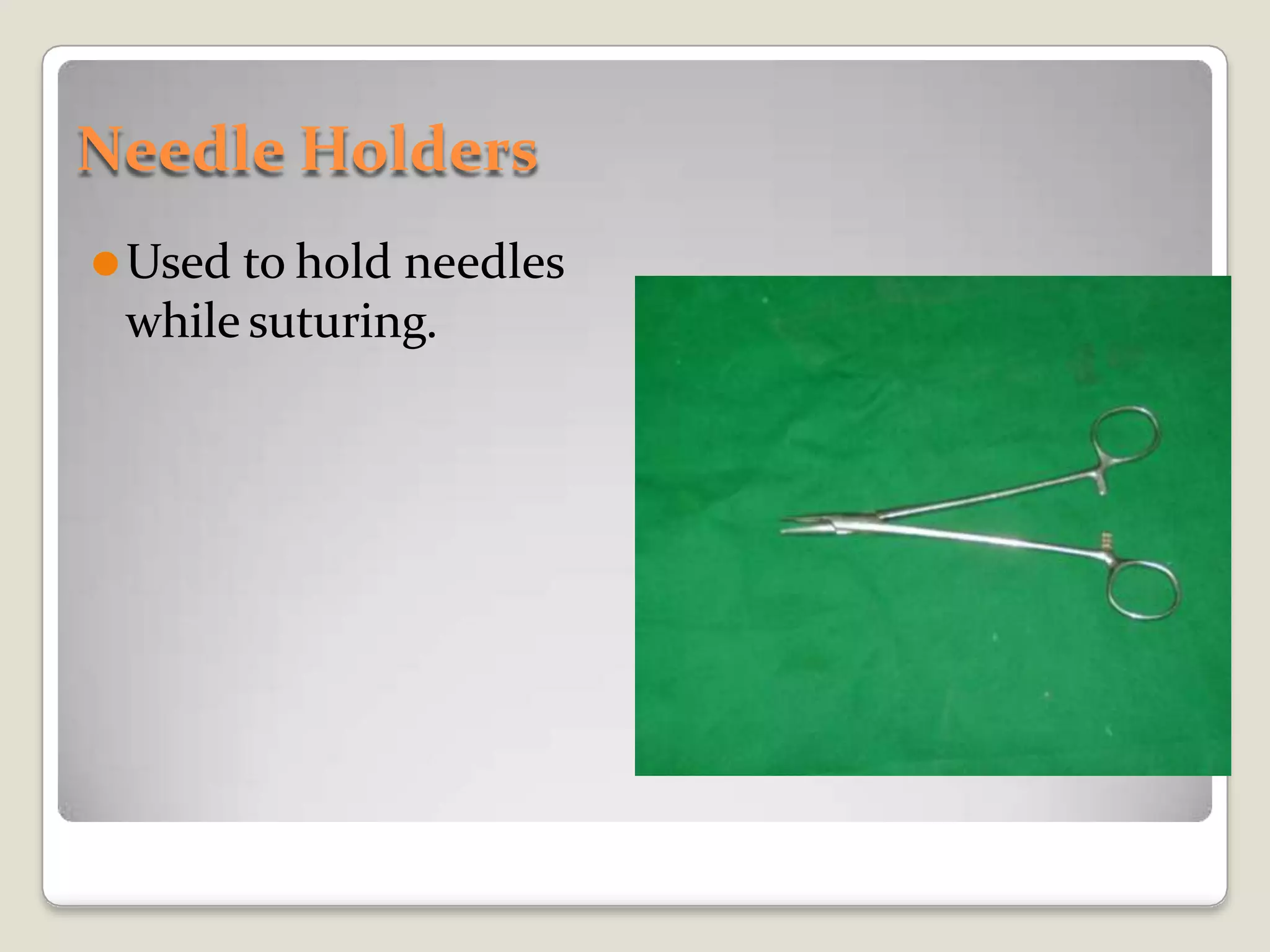 Surgical Instrument (OT Instruments) | PPTX