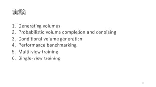 [DL輪読会]Unsupervised Learning of 3D Structure from Images | PPT