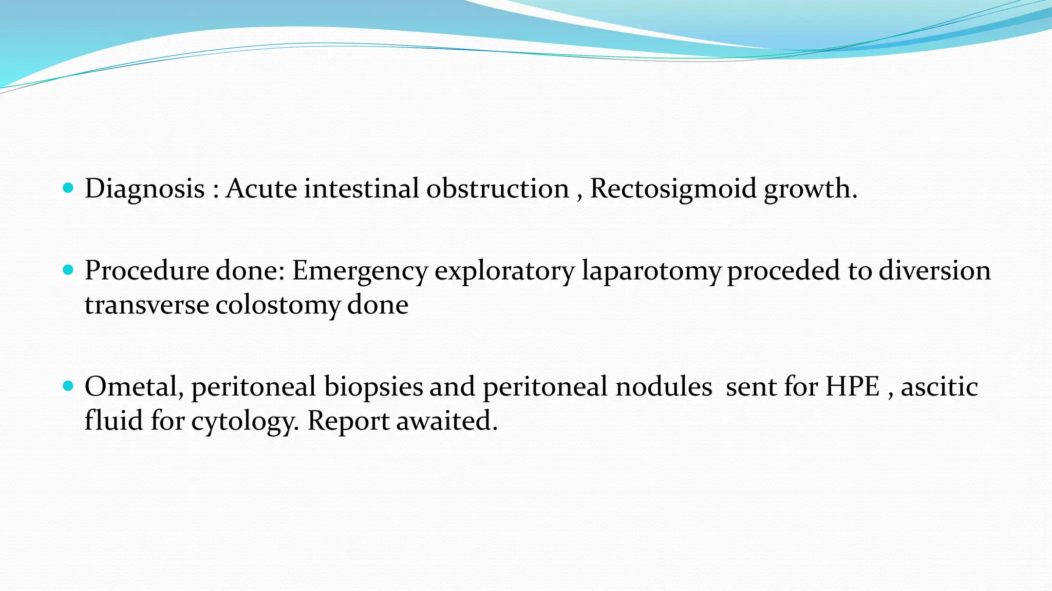 Carcinoma rectosigmoid region tumor board | PPT
