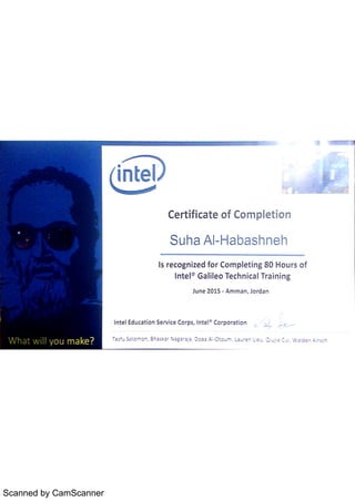 Suha Habashneh's certifications | PDF