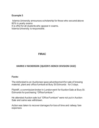 contract cases of invitation to treat | DOCX