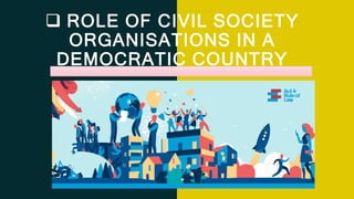 Role of civil society and active citizenship | PPTX