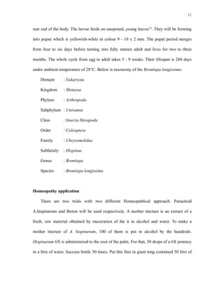 Homeopathical approach to increase cocos nucifera L.’s immune system to ...