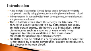 suhas.ppt.pptx ppt about bio battery useful | PPT