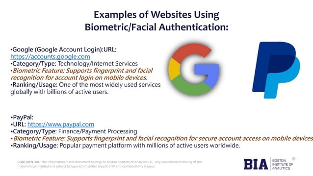 Leveraging AI for Advanced Facial and Biometric Authentication | PPTX