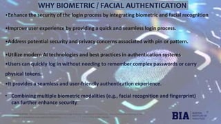Leveraging AI for Advanced Facial and Biometric Authentication | PPTX