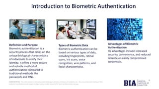 Leveraging AI for Advanced Facial and Biometric Authentication | PPTX