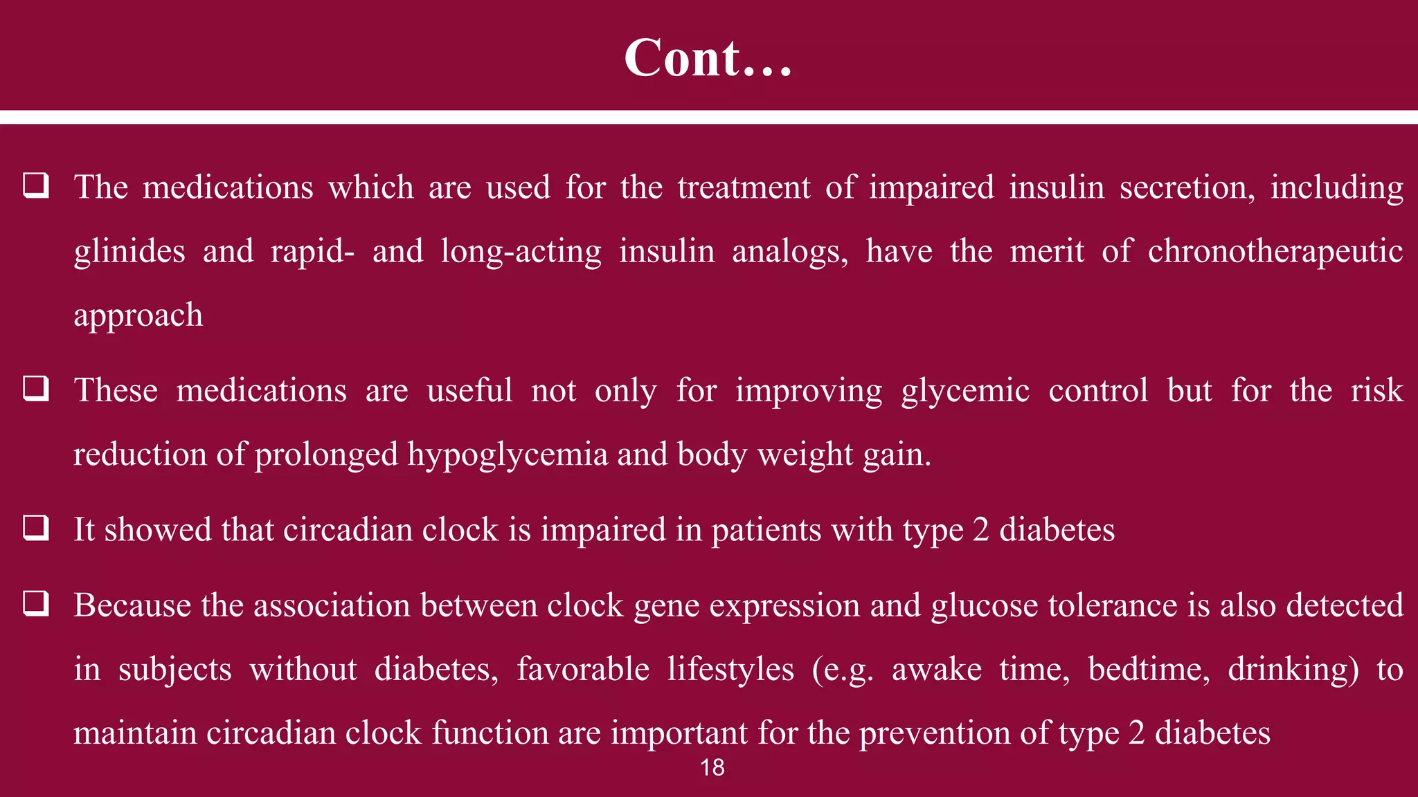 Suhas (chronopharmacology of diabetes) | PPTX