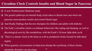 Suhas (chronopharmacology of diabetes) | PPTX