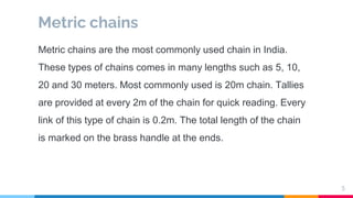 surveying chains | PDF