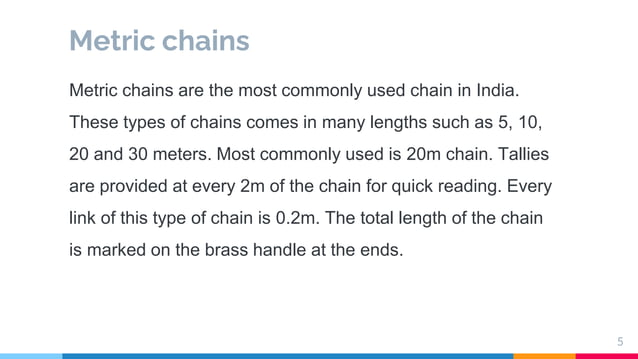 surveying chains | PDF | Physics | Science