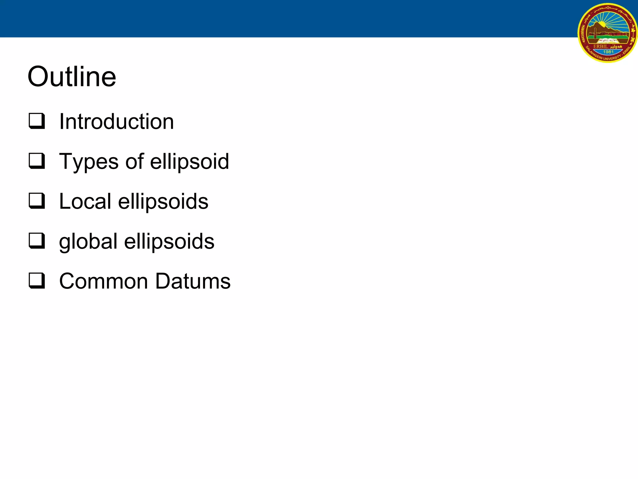 Types of Ellipsoid | PPTX
