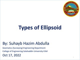Types of Ellipsoid | PPTX