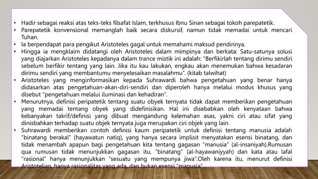 Suhrawardi al-Maqtul iluminasi bagus .pptx | Free Download