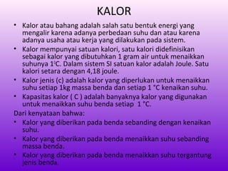 Suhu dan-kalor final | PPT