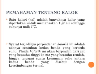 Suhu dan kalor | PPT