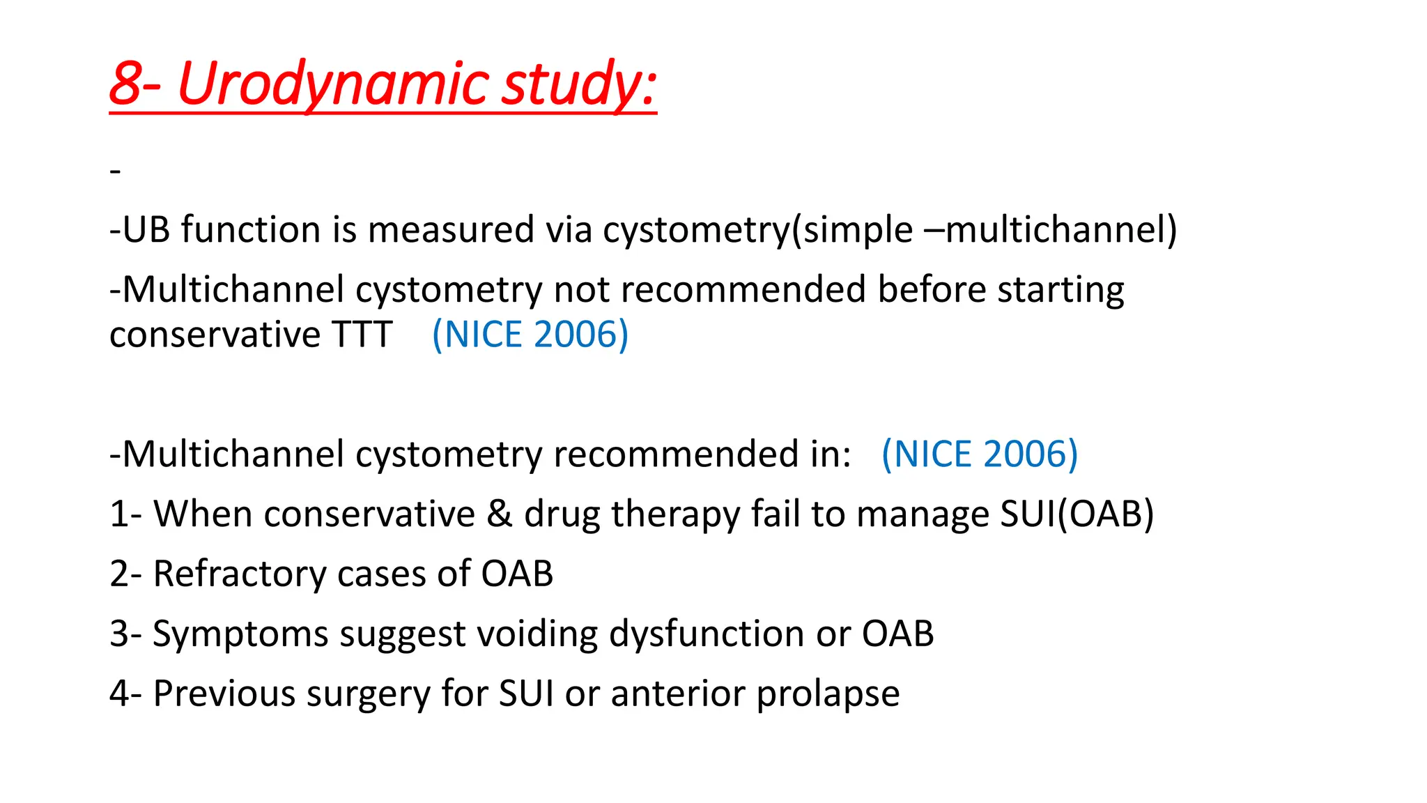 Stress urinary incontinence .........pptx