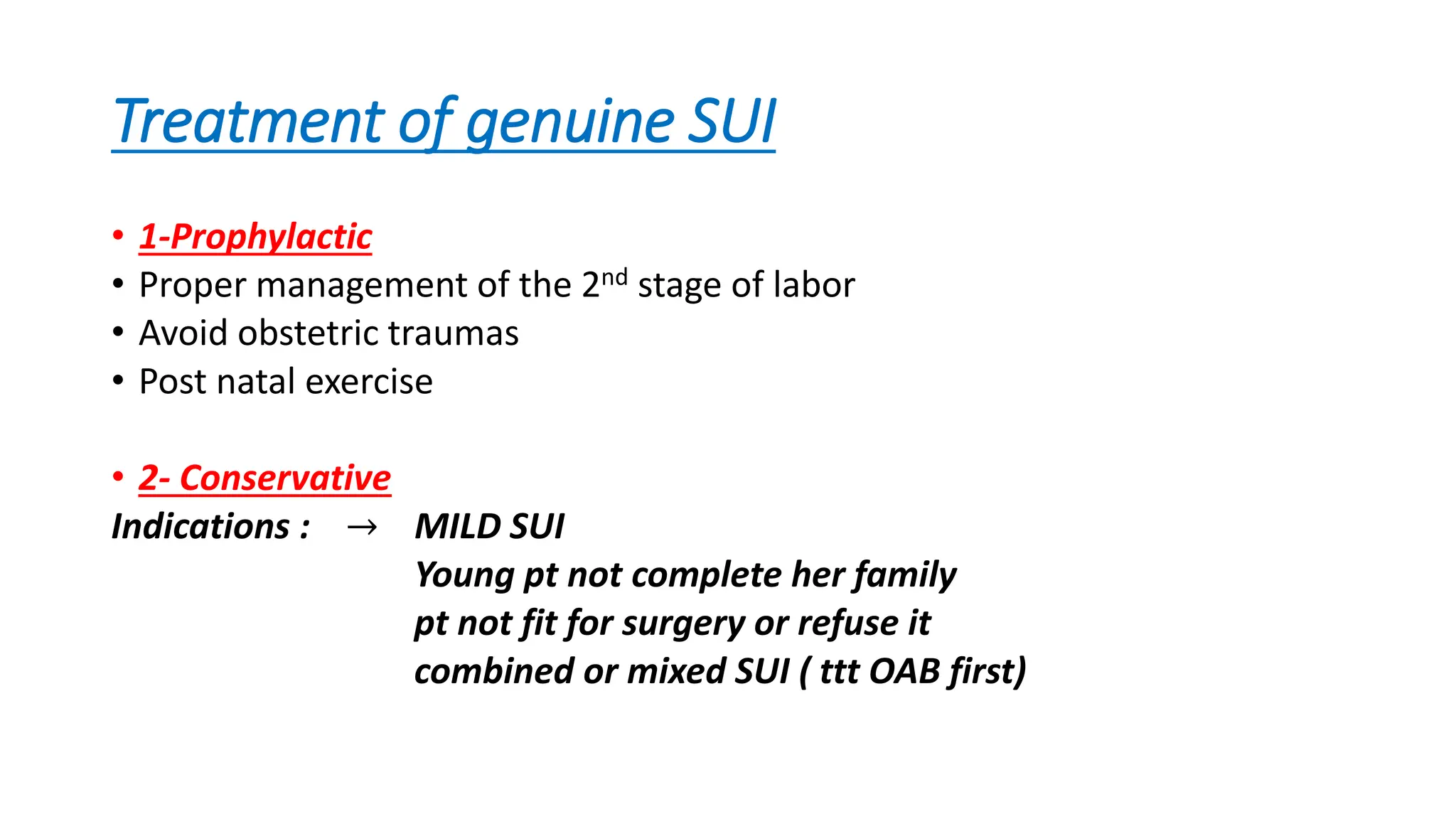 Stress urinary incontinence .........pptx