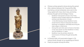 Sui and tang dynasties of china, the silla dynasty of korea, and the ...