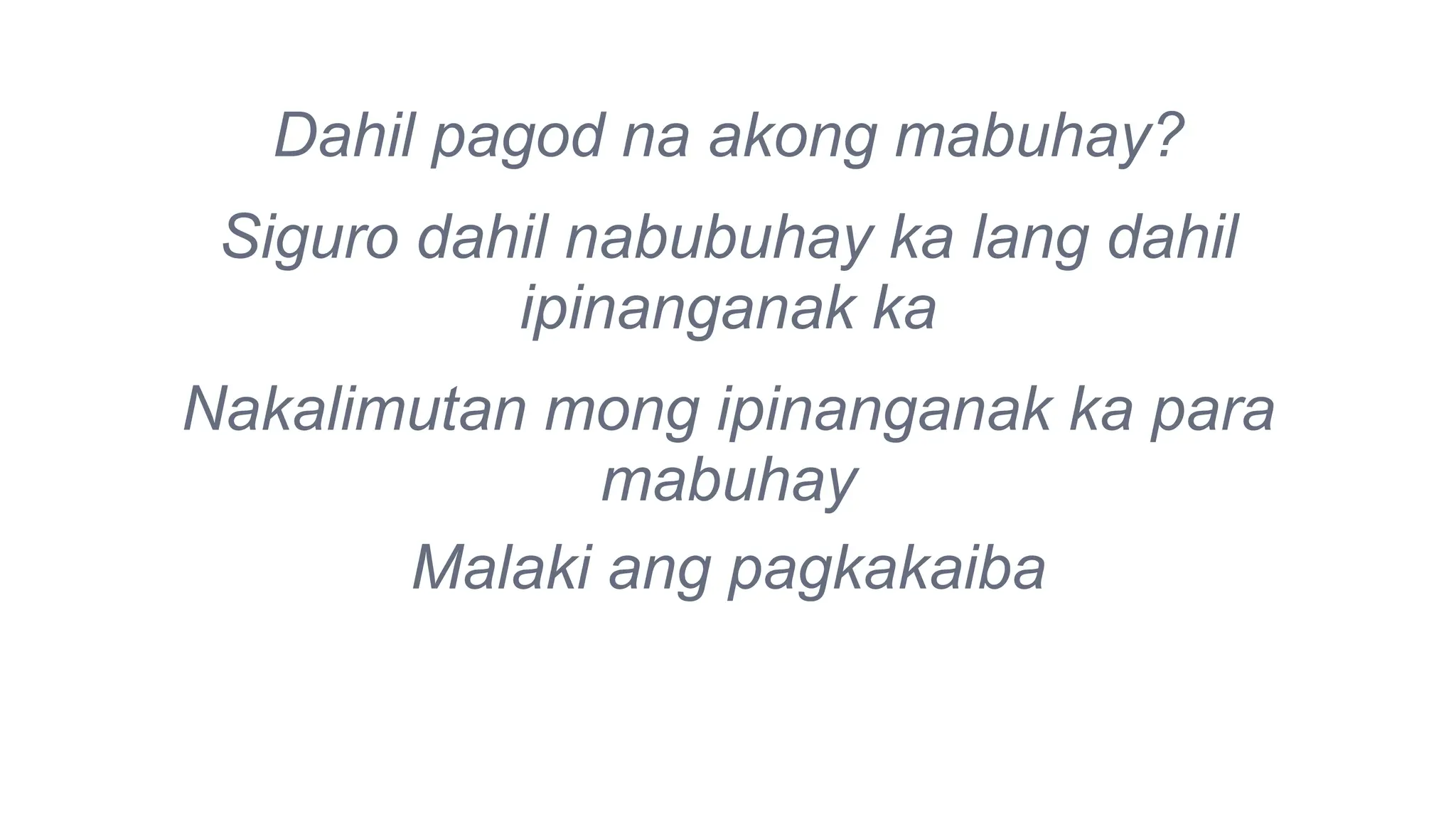 Suicide Note. maikling tula - Bagtingpptx | PPT