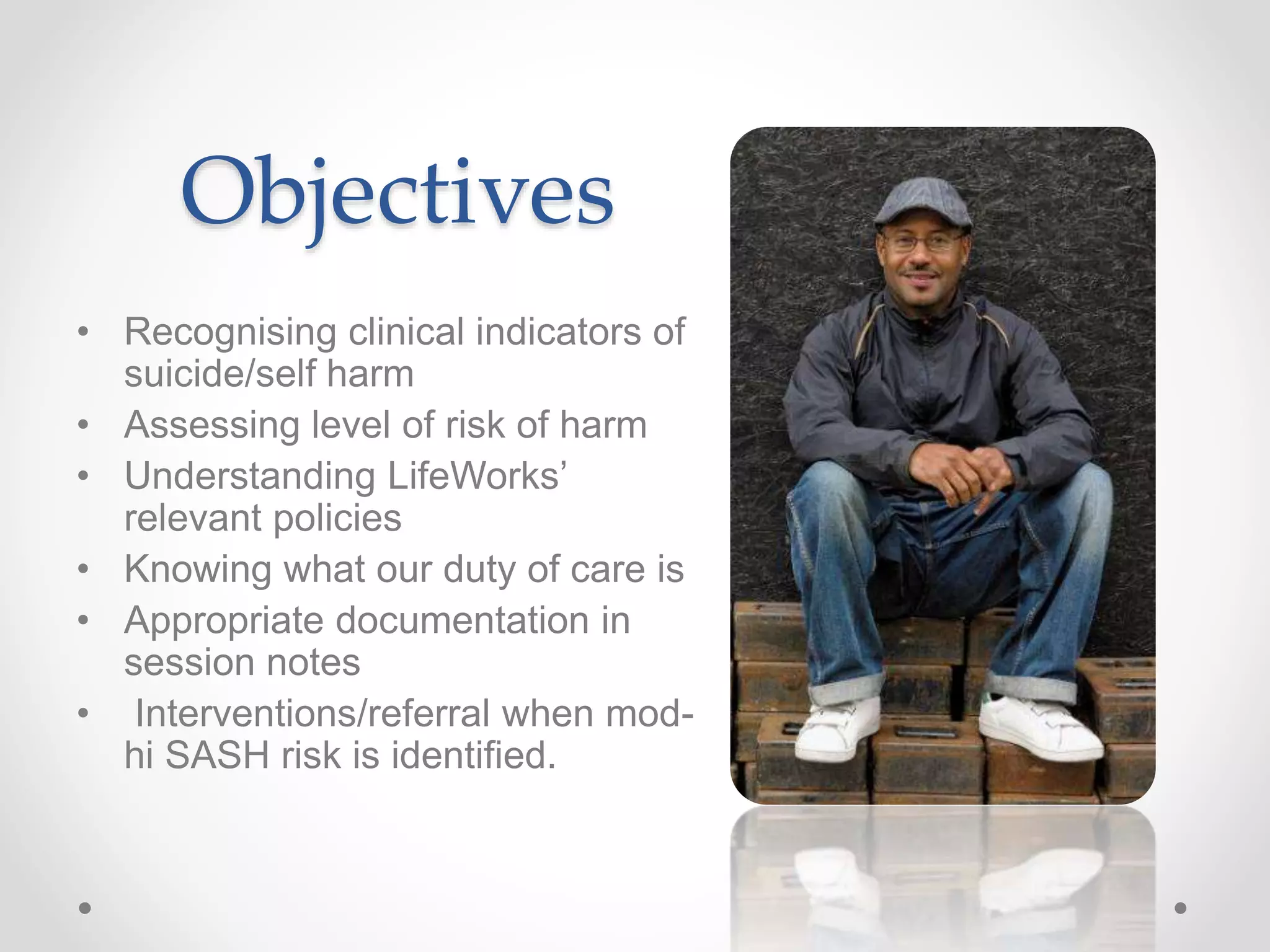 Professional Risk Assessment: Suicide and Self Harm Risk | PPTX