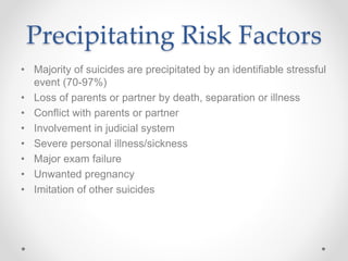 Professional Risk Assessment: Suicide and Self Harm Risk | PPTX