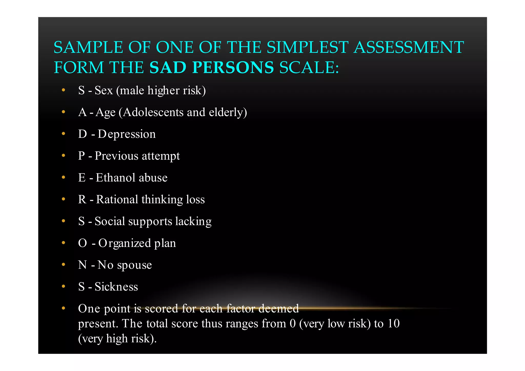Suicide risk assessment and prevention: nursing management | PDF