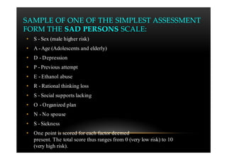 Suicide risk assessment and prevention: nursing management | PDF