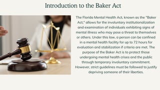 Suing for Wrongful Involuntary Commitment under the Baker Act in ...