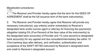 Suisse credit capital SBLC monetization | PPTX