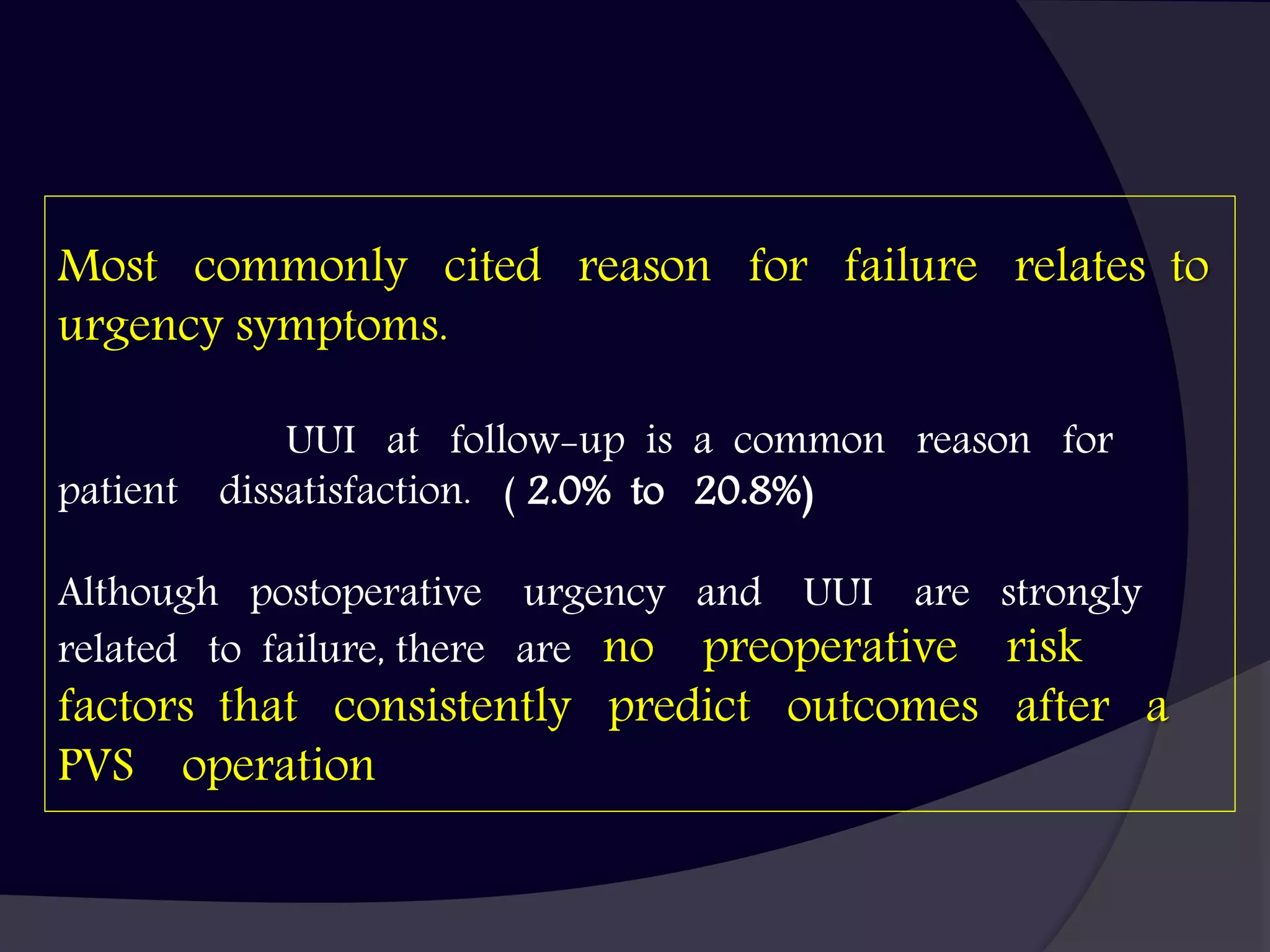 Vaginal approach for Stress Urinary Incontinence surgery | PPT