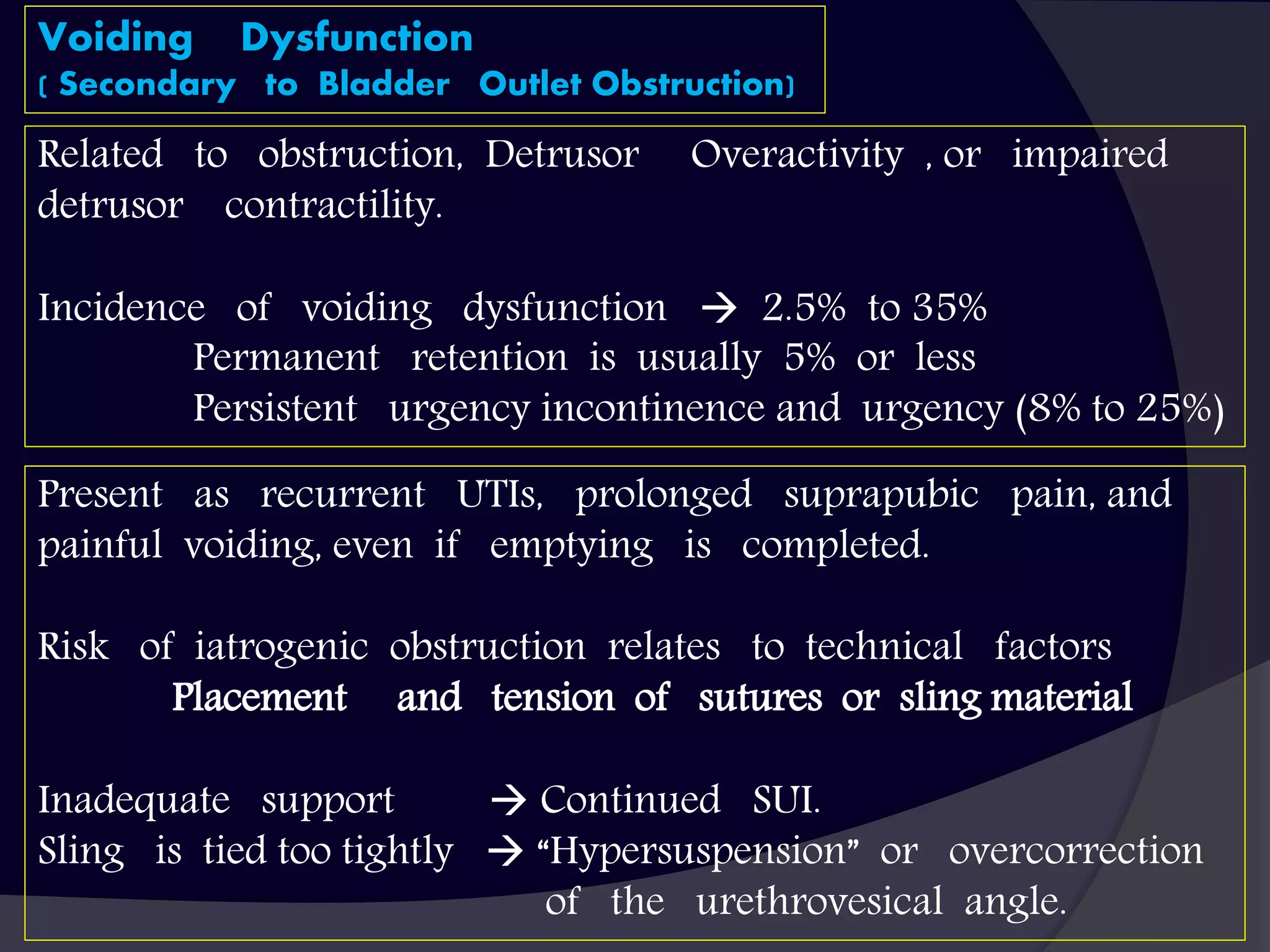 Vaginal approach for Stress Urinary Incontinence surgery | PPT