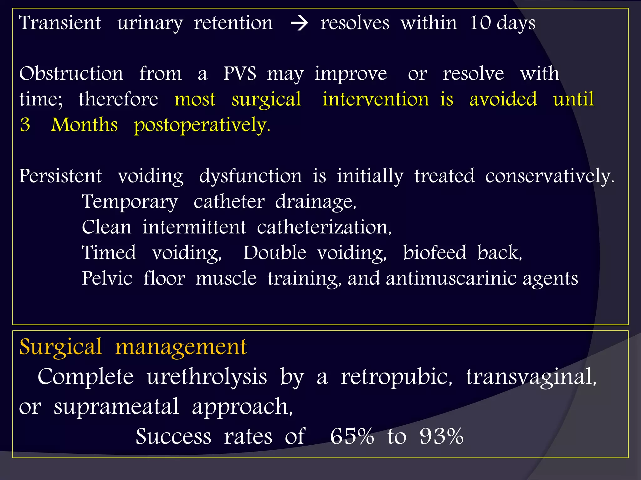 Vaginal approach for Stress Urinary Incontinence surgery | PPT