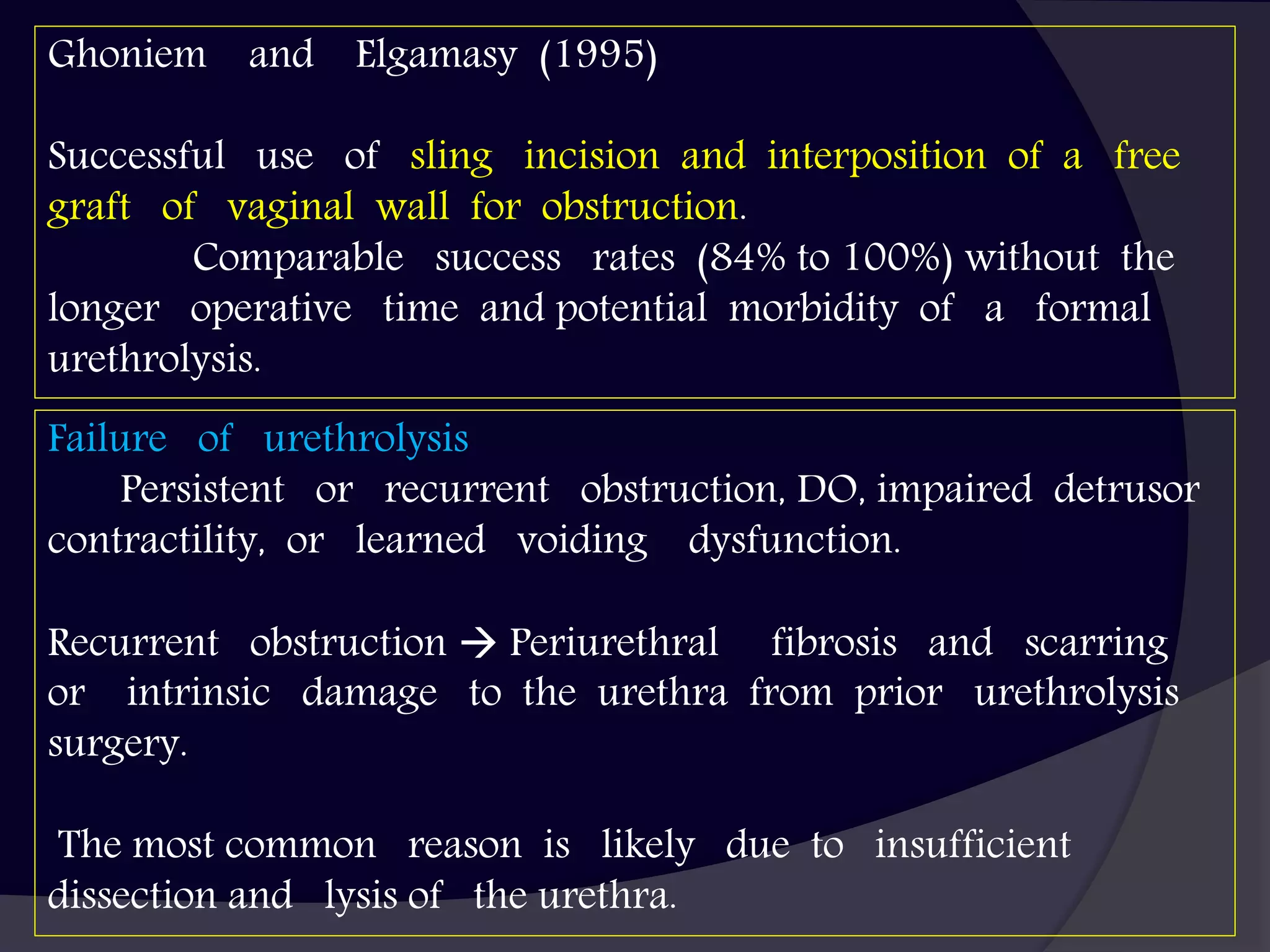 Vaginal approach for Stress Urinary Incontinence surgery | PPT