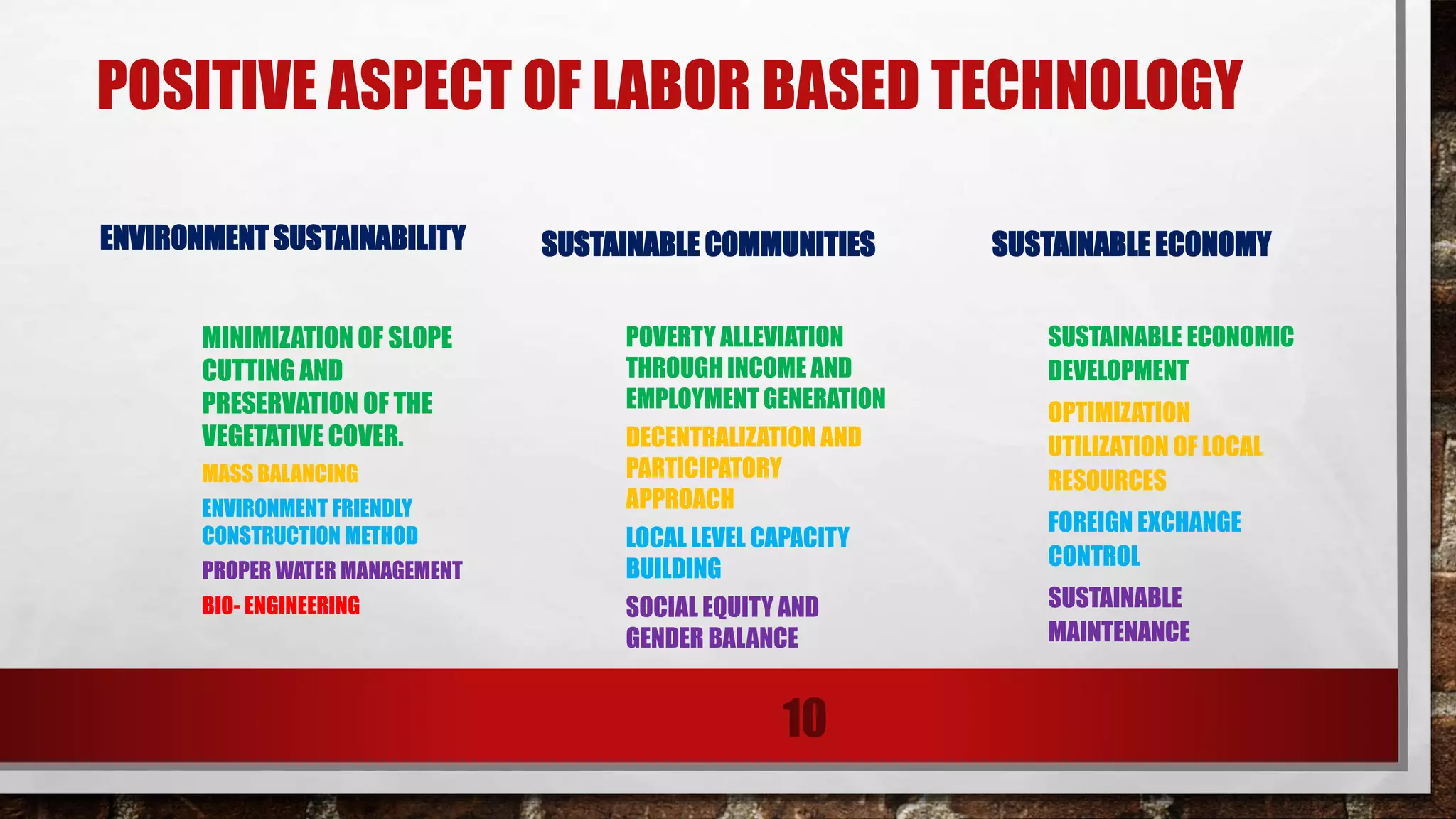 Labor based vs Equipment based rural road construction technology | PPT