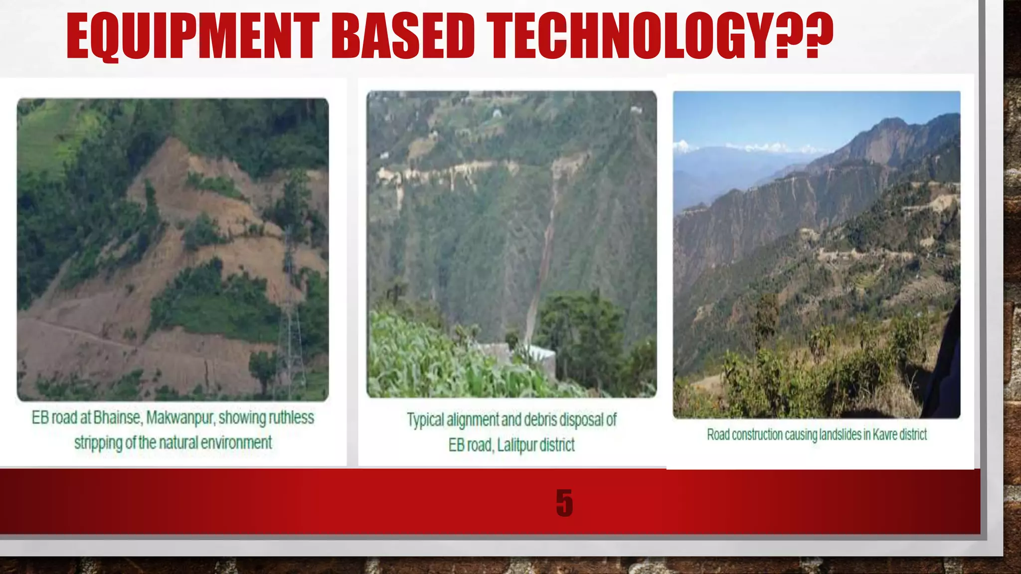 Labor based vs Equipment based rural road construction technology | PPT