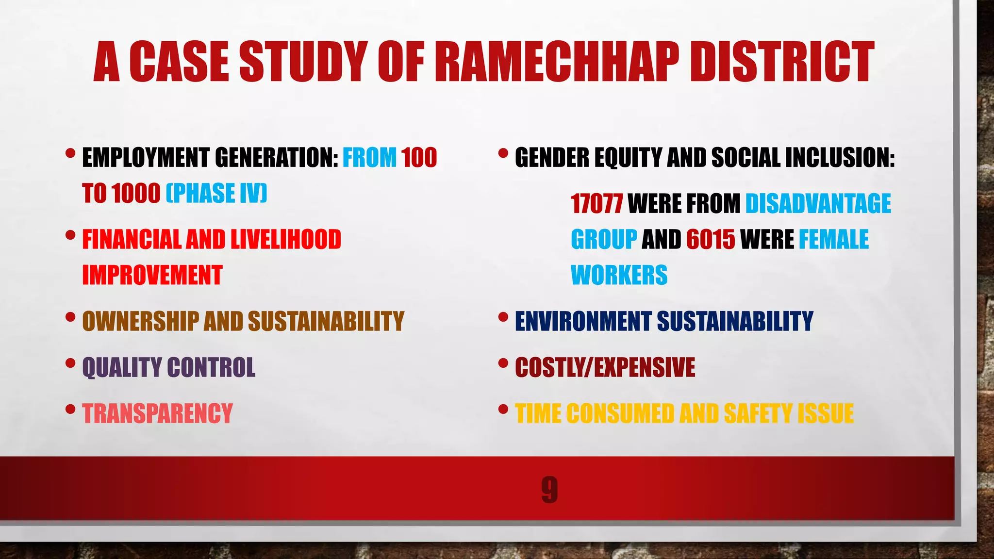 Labor based vs Equipment based rural road construction technology | PPT