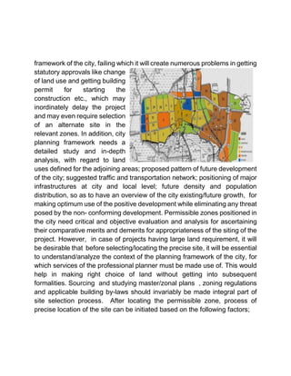 Suitability of Site for Architectural Projects.docx | Geography | Science